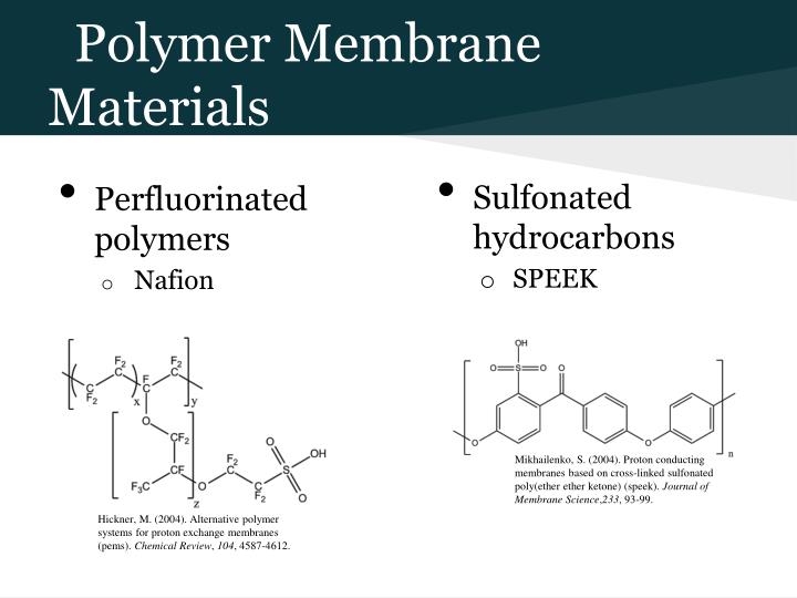 PPT - Polymer Membranes for Fuel Cells (PEMFCs) PowerPoint Presentation ...