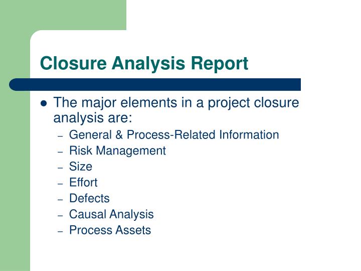 PPT - Project Closure Report PowerPoint Presentation - ID:2399781