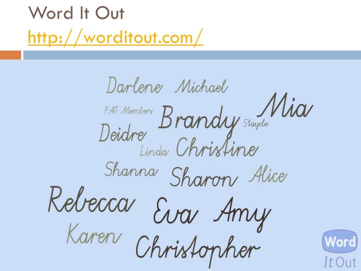 PPT - Using Word Clouds to teach vocabulary PowerPoint Presentation ...