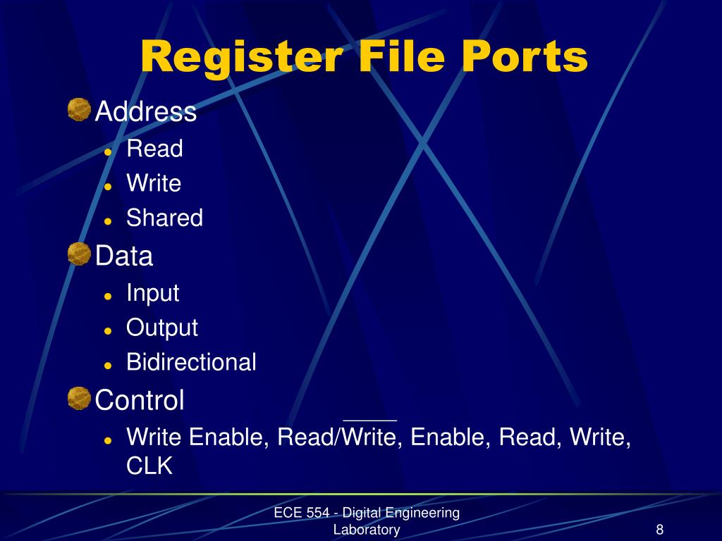 PPT - Register Files and Memories PowerPoint Presentation, free ...