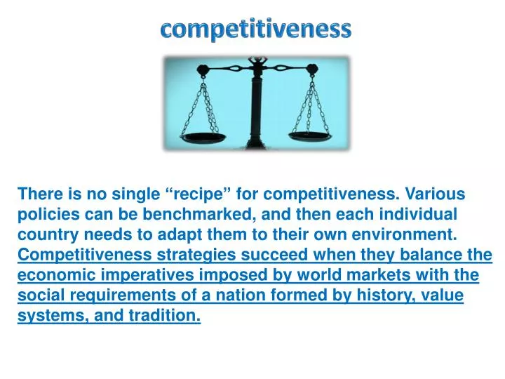 PPT - competitiveness PowerPoint Presentation, free download - ID:2400361