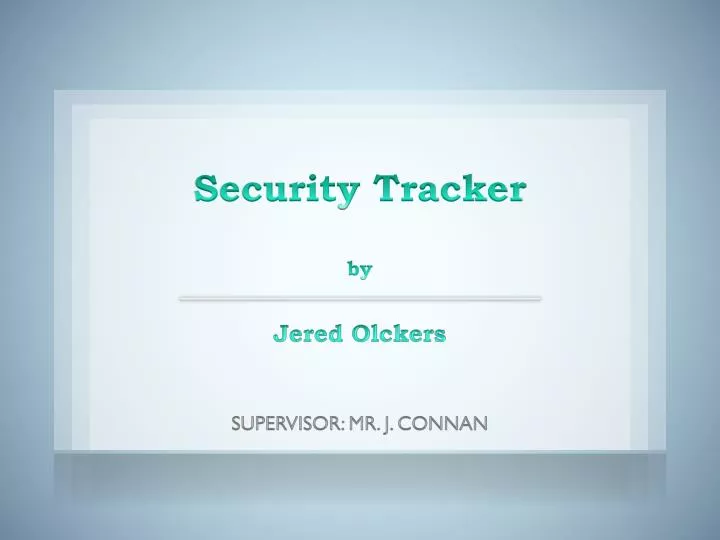 PPT - Security Tracker by PowerPoint Presentation, free download - ID ...