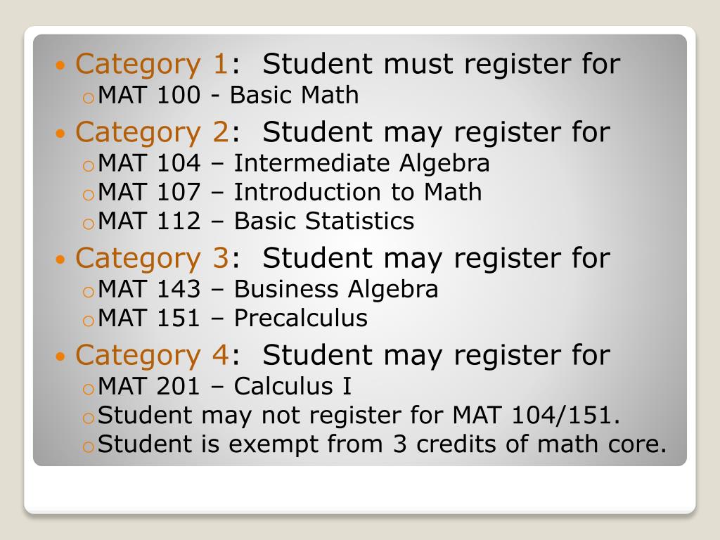 PPT - Math Placement at Utica College PowerPoint Presentation, free ...