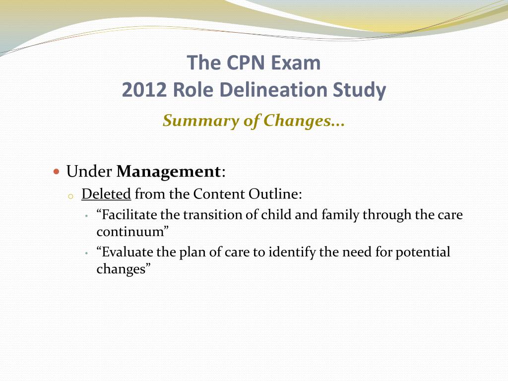 PPT - The Certified Pediatric Nurse (CPN ® ) Exam PowerPoint ...