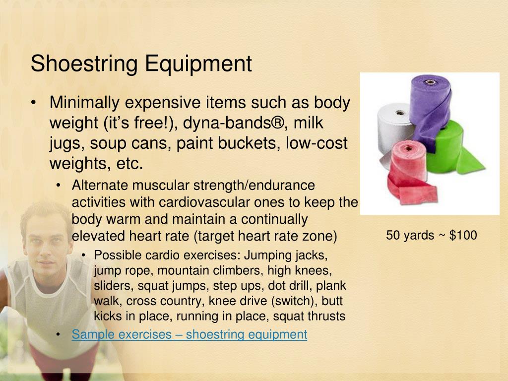 PPT - Fitness for Most of Us: At Home on a Shoestring PowerPoint ...