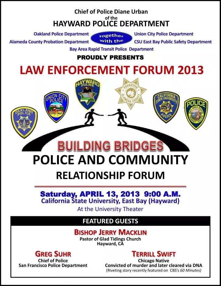 PPT - LAW ENFORCEMENT FORUM 2013 PowerPoint Presentation - ID:2401750