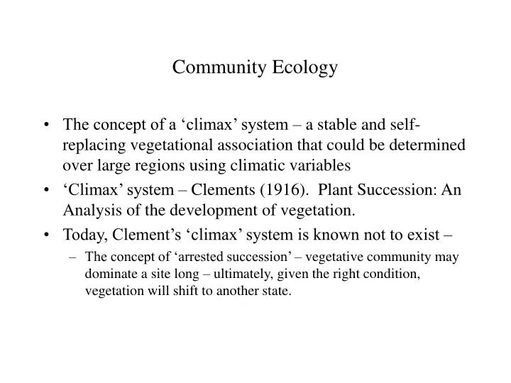 PPT - Community Ecology PowerPoint Presentation, free download - ID:2401751