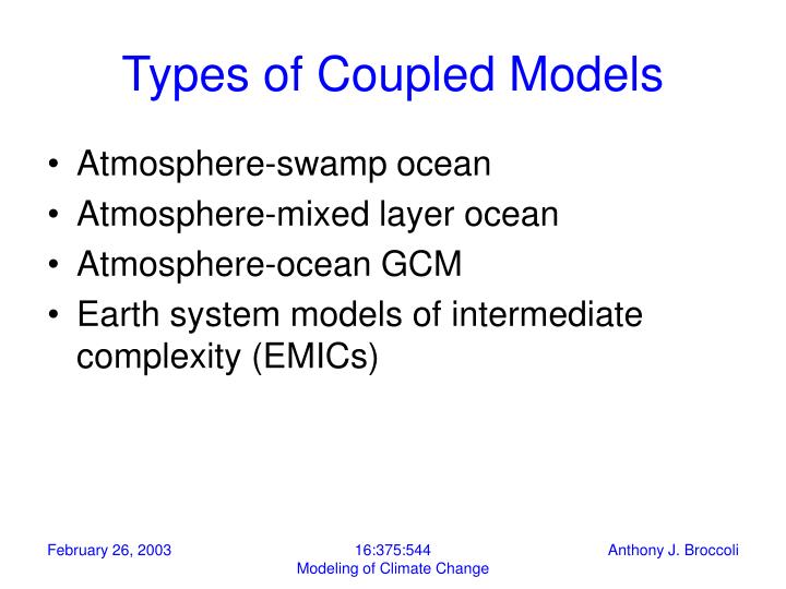PPT - Coupled General Circulation Modeling PowerPoint Presentation - ID ...