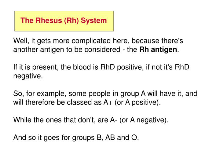 PPT - Genetics of ABO Blood groups and Rhesus factor PowerPoint ...