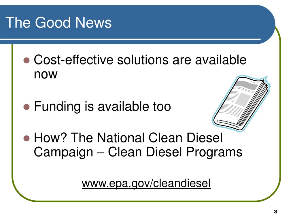 PPT - National Clean Diesel Campaign Clean Diesel Programs: Overview ...