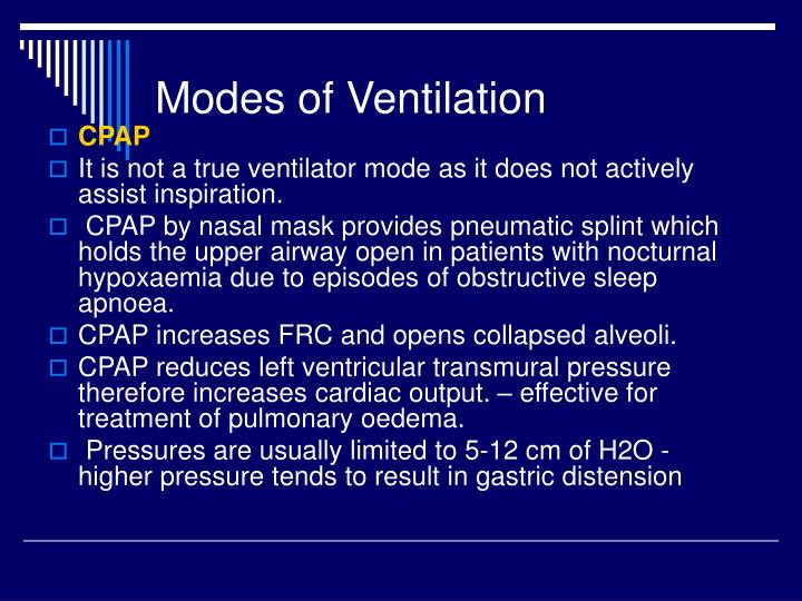 PPT - NEWER MODES OF VENTILATION PowerPoint Presentation - ID:2402691