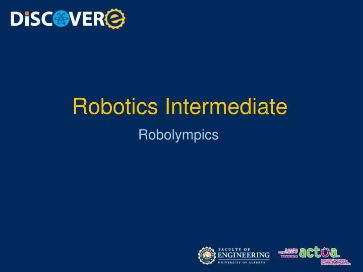 PPT - Robotics Intermediate PowerPoint Presentation, free download - ID ...