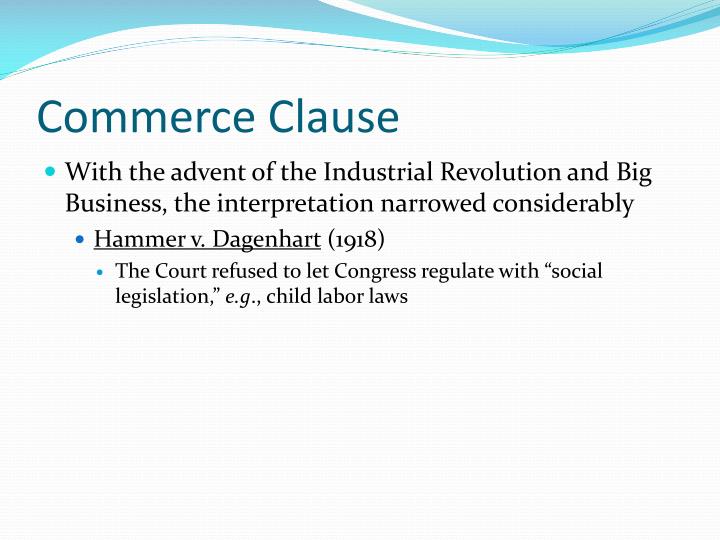 PPT - Commerce Clause PowerPoint Presentation - ID:2402886