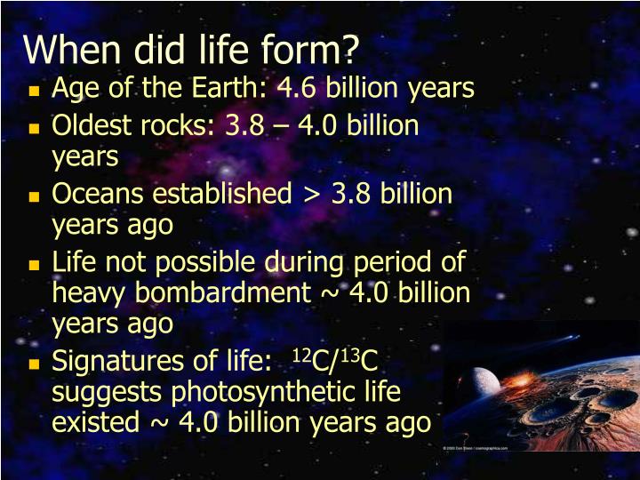 PPT - Theories on the Origin of Life PowerPoint Presentation - ID:2403266