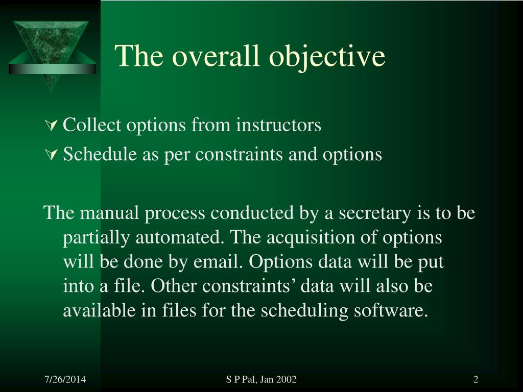 PPT - A partially automated class scheduling system PowerPoint ... PPT - A partially automated class scheduling system PowerPoint ...