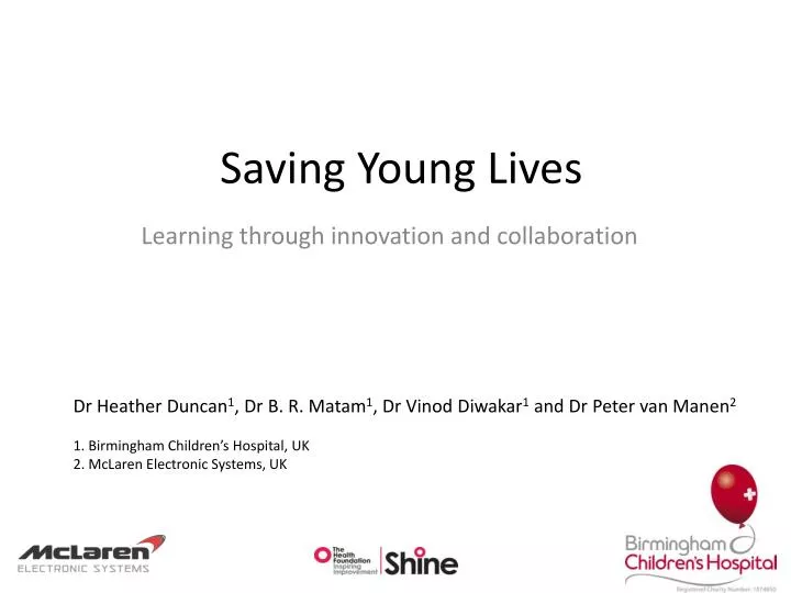 PPT - Saving Young Lives PowerPoint Presentation, free download - ID:2403426