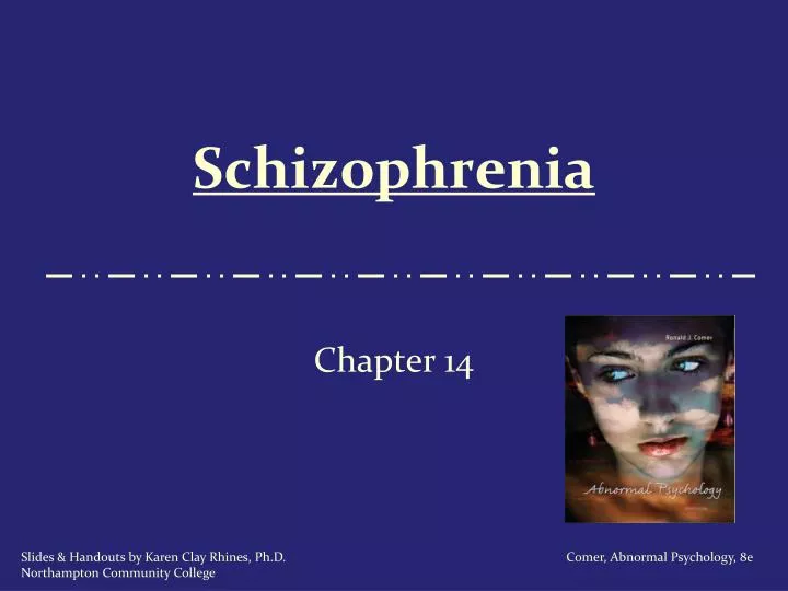 PPT - Schizophrenia PowerPoint Presentation, free download - ID:2403550