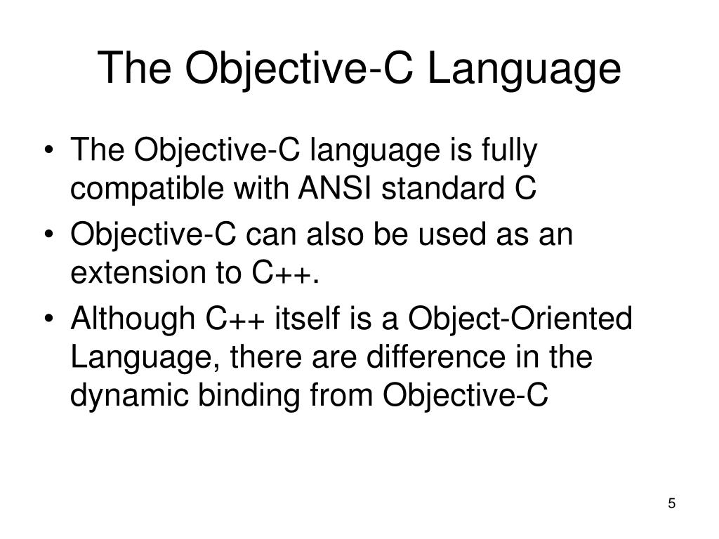 Ppt Introduction To Objective C Programming Level Beginner Lecture 1 Powerpoint 4062