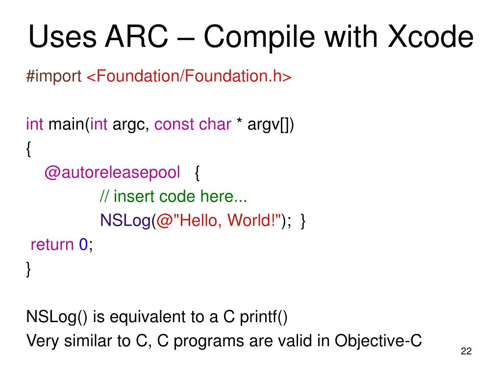 Ppt Introduction To Objective C Programming Level Beginner Lecture 1 Powerpoint 7662