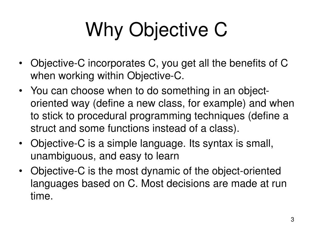 Ppt Introduction To Objective C Programming Level Beginner Lecture 1 Powerpoint