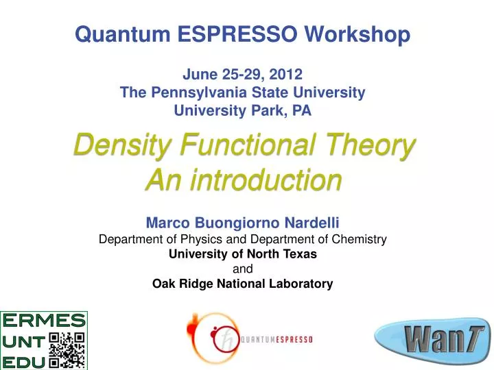 PPT - Density Functional Theory An introduction PowerPoint Presentation - ID:2403757