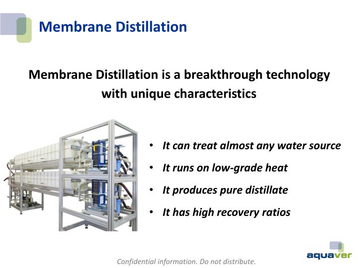 PPT - Membrane distillation Technology & Applications PowerPoint ...