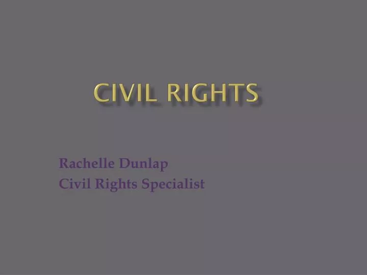 PPT - Civil Rights PowerPoint Presentation, free download - ID:2404454