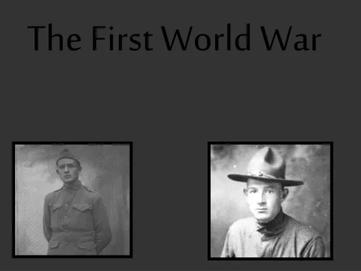 PPT - The First World War PowerPoint Presentation, free download - ID ...