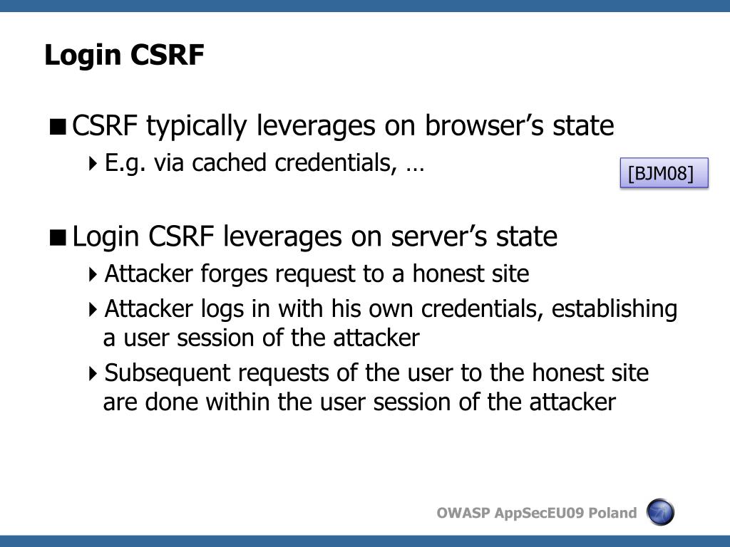 PPT - CSRF: the nightmare becomes reality? PowerPoint Presentation ...