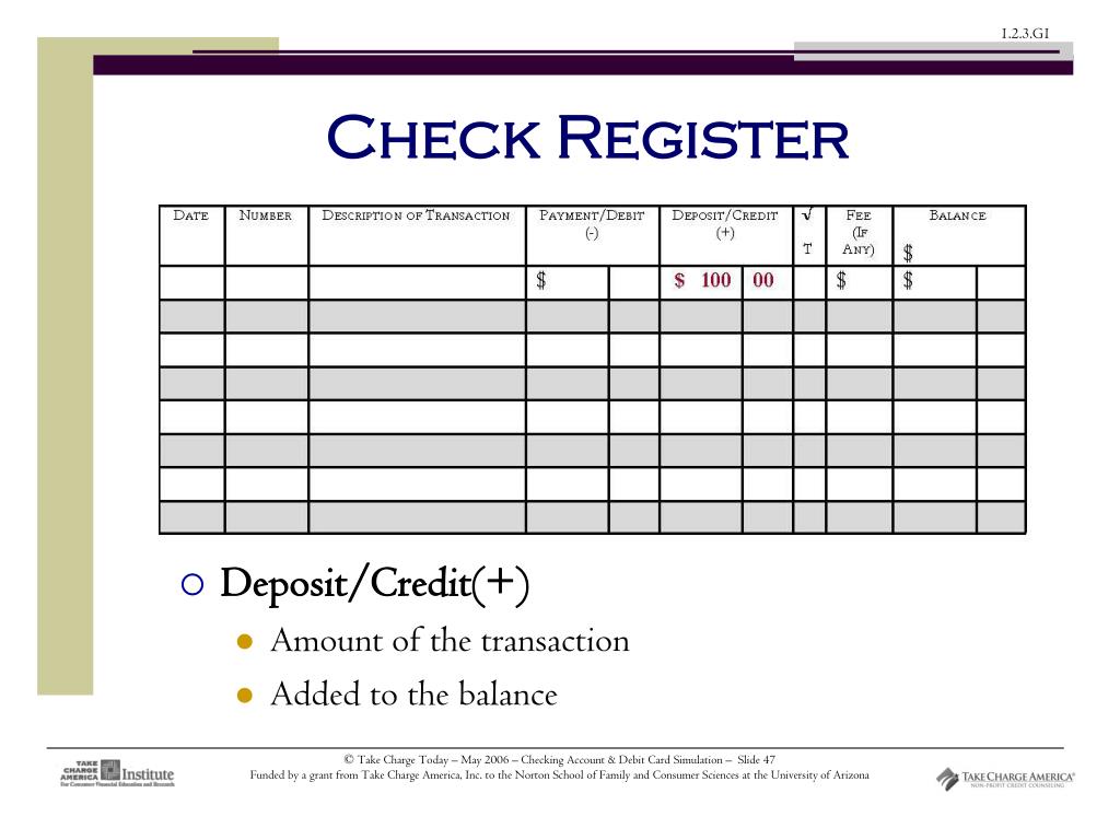 PPT - Checking Account & Debit Card Simulation PowerPoint Presentation ...