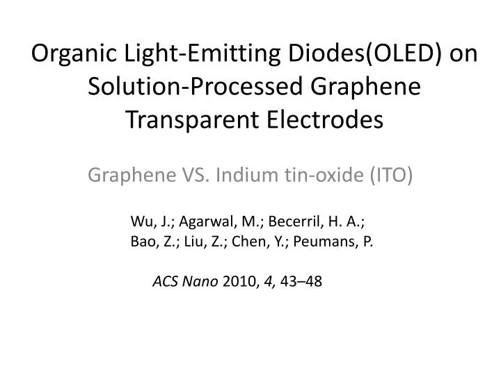 Organic Light Emitting Diodes Oleds Ppt | Americanwarmoms.org