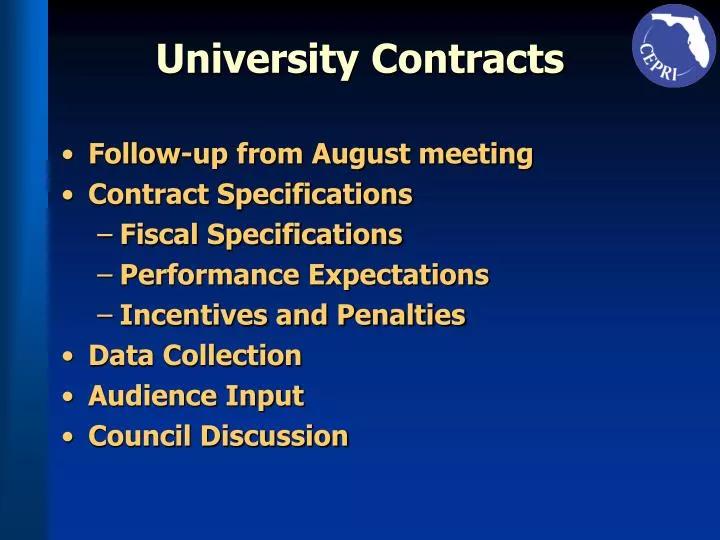 PPT - University Contracts PowerPoint Presentation, free download - ID ...