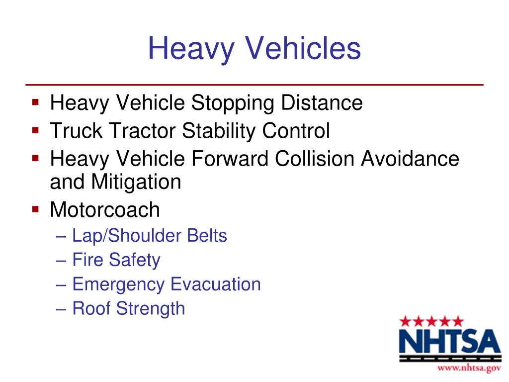PPT - Vehicle Safety Priorities of the United States PowerPoint ...