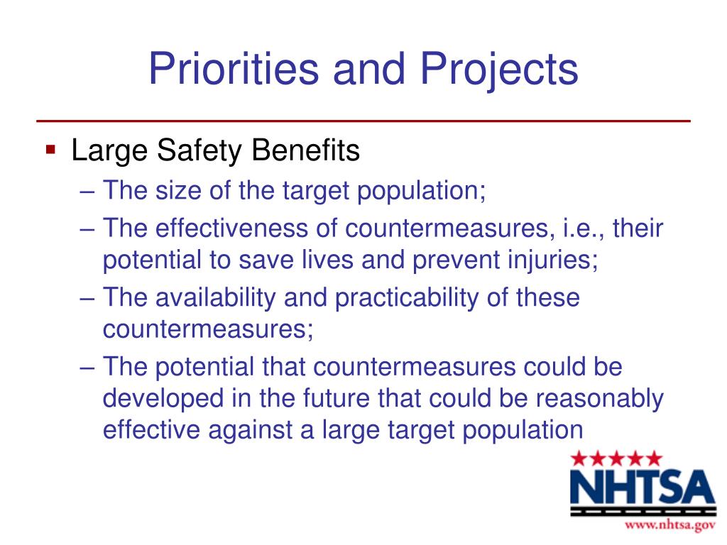 PPT - Vehicle Safety Priorities of the United States PowerPoint ...
