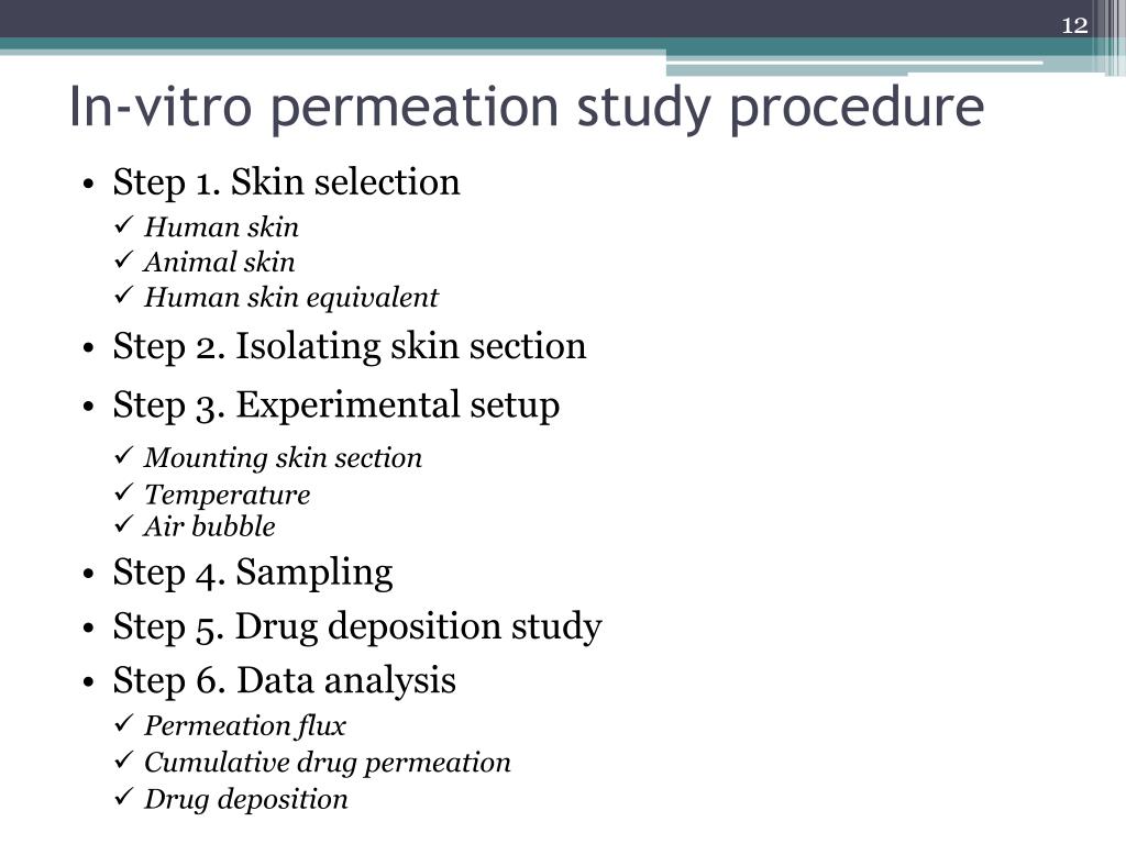 PPT - Transdermal Drug Delivery – Assessment of in vitro skin ...