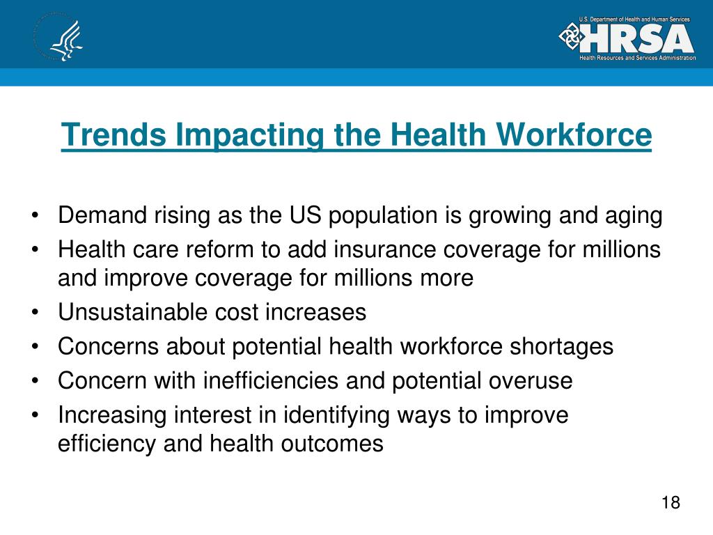 PPT - Health Workforce Trends, Challenges and Opportunities: A Federal ...