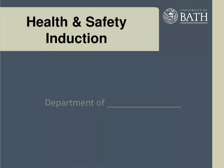PPT - Health & Safety Induction PowerPoint Presentation, free download ...