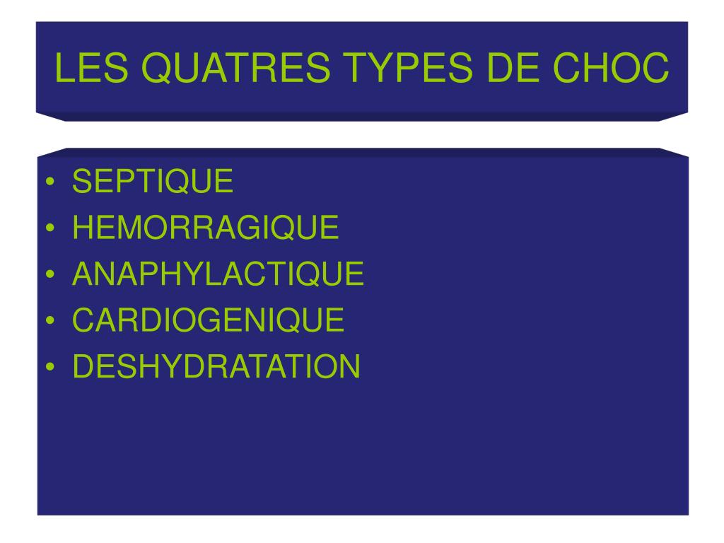 Les Différents Types De Chocs ! - Smart Infirmier - Enzyme Les Différents Types De Chocs ! - Smart Infirmier - Enzyme