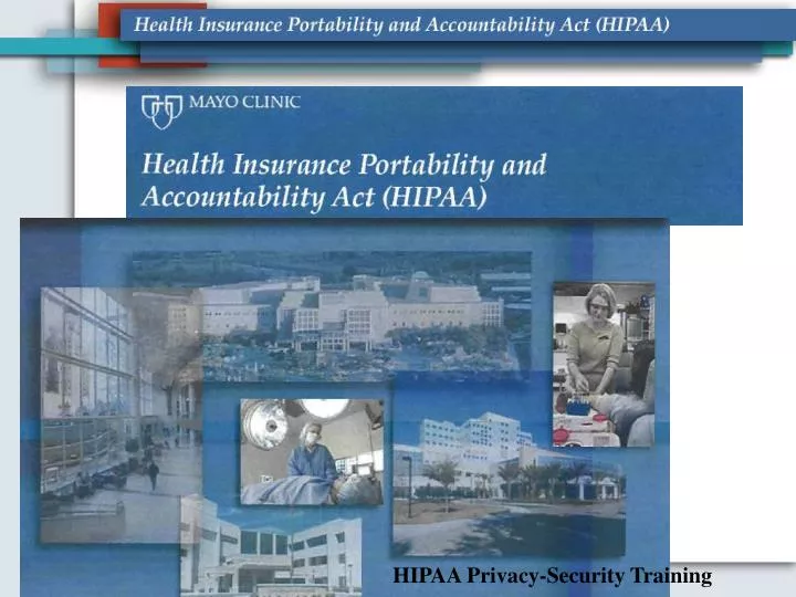 PPT - HIPAA Privacy-Security Training PowerPoint Presentation, free ...