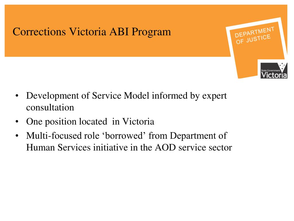 PPT - Department of Justice Corrections Victoria, Acquired Brain Injury ...