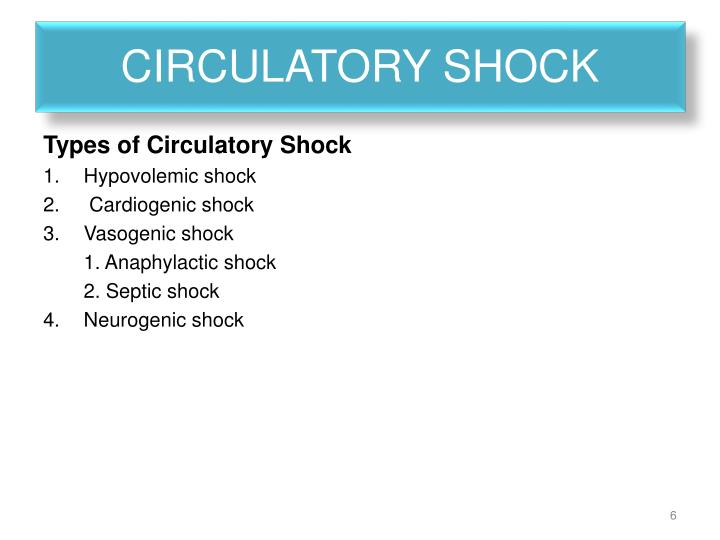 PPT - CIRCULATORY SHOCK PowerPoint Presentation - ID:2407100