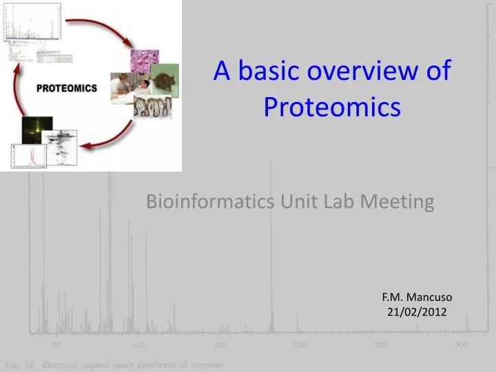 PPT - A basic overview of Proteomics PowerPoint Presentation, free ...