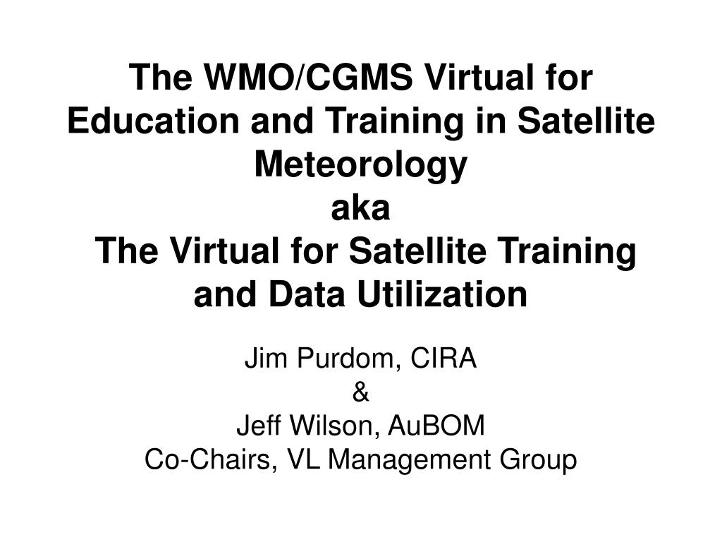 PPT - The Genesis of IPWG at Colorado State University’s TAMASAG ...