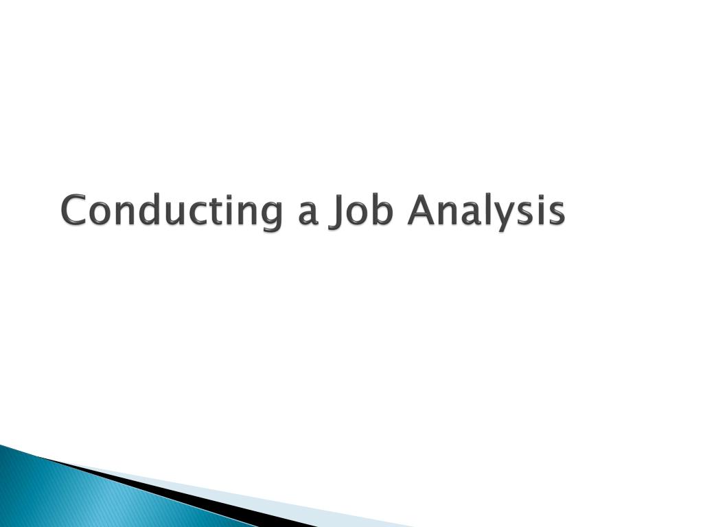 PPT - Personnel Psychology: Job Analysis PowerPoint Presentation, free ...