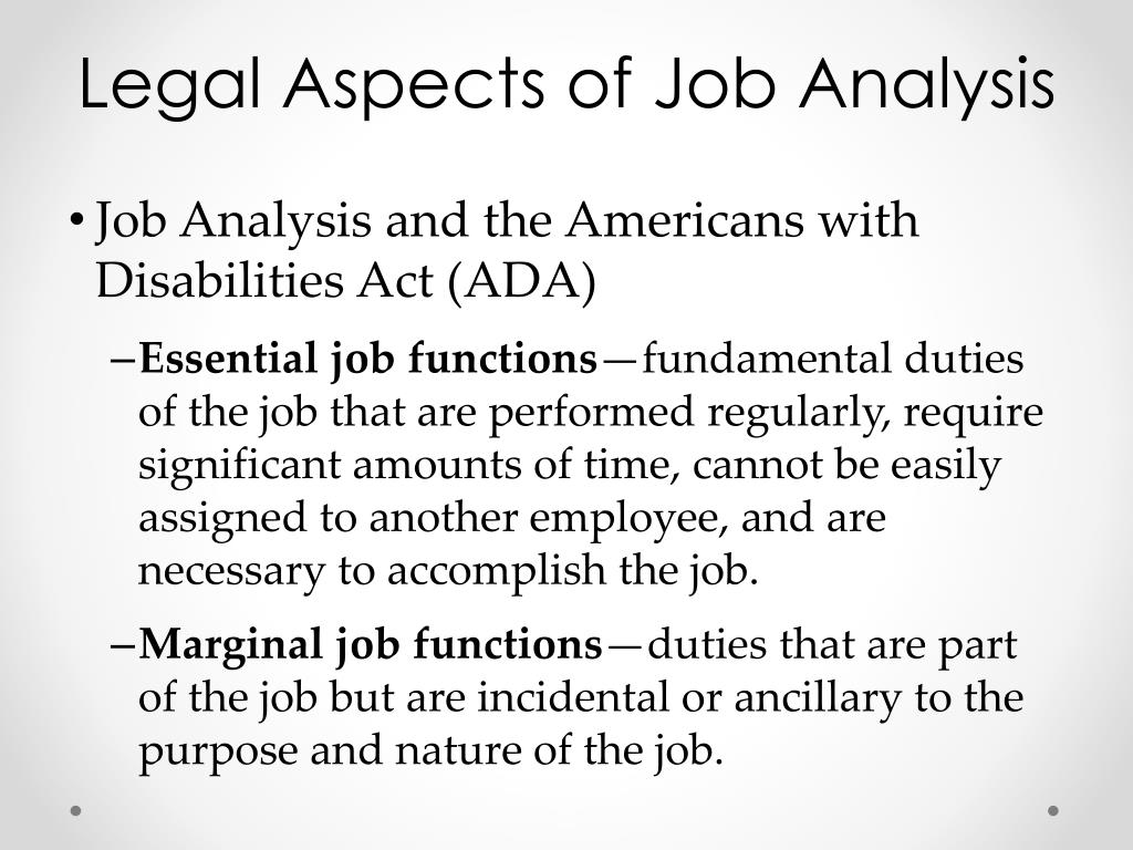 PPT - Job Analysis Understanding Jobs People Want PowerPoint ...