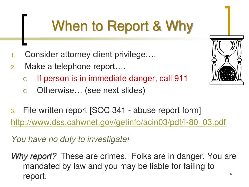 PPT - Mandated Reporting of Elder and Dependent Adult Abuse & Neglect ...