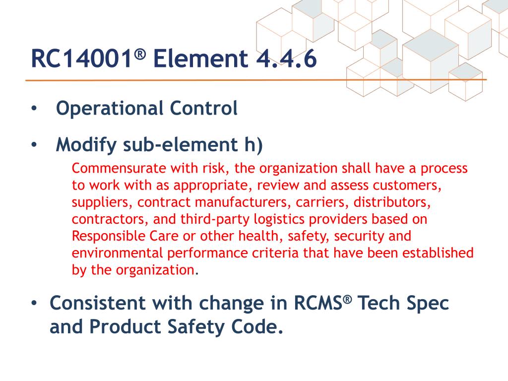 PPT - RC14001 ® Update GPCA Responsible Care Committee September 23 ...