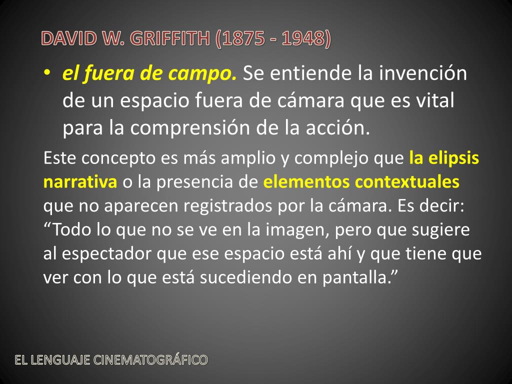 PPT - 1. George Méliès 2. David W. Griffith 3. Sergei Eisenstein 4. El lenguaje cinematográfico ...