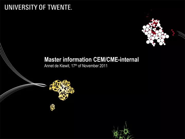 PPT - Master information CEM/CME-internal PowerPoint Presentation, free ...