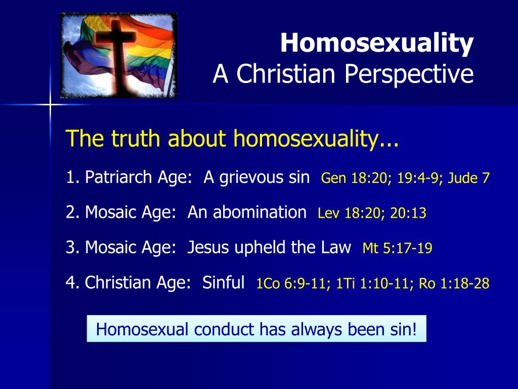 Ppt Homosexuality A Christian Perspective Powerpoint Presentation